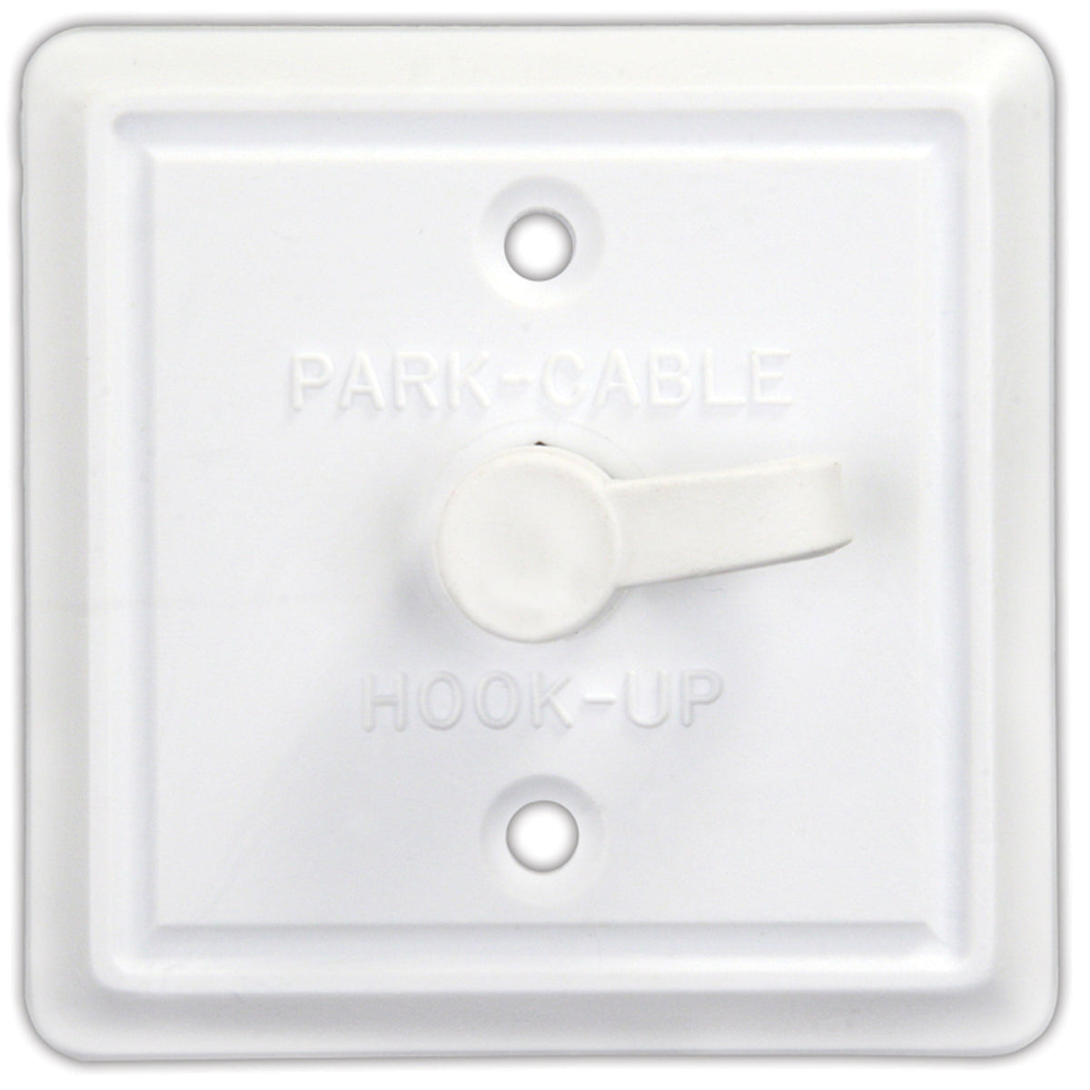 Square Cable TV Plate, Polar White — Camptown Outfitters