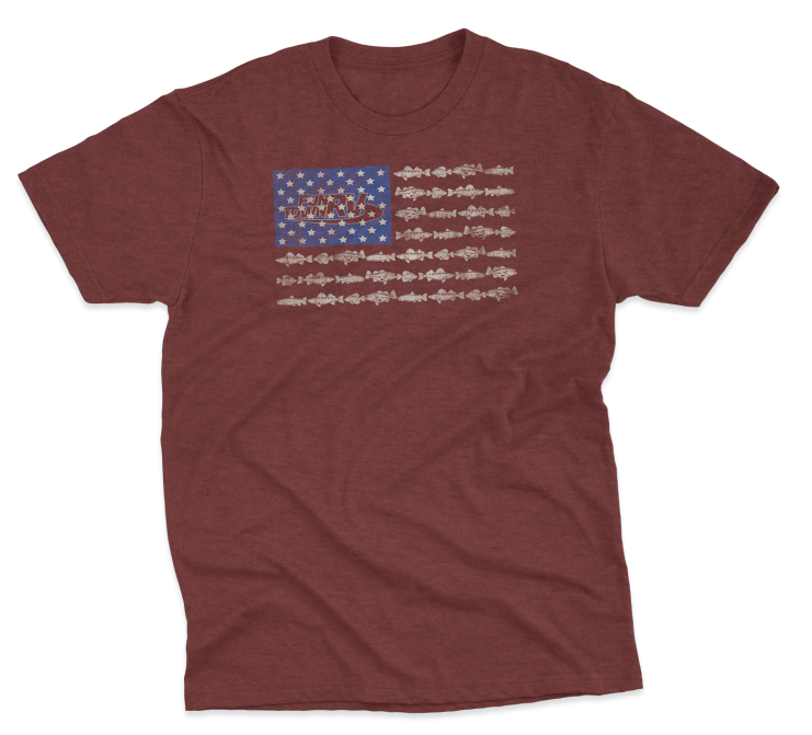 Catch Tee - Burgundy Heather — Camptown Outfitters